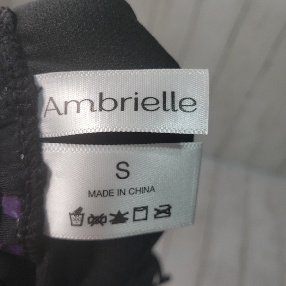 Ambrielle | Swim | New Ambrielle One Piece Swimsuit Black Floral | Poshmark